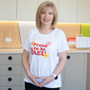 "Proud to be AEU" White T-shirt – AEU Victoria shop